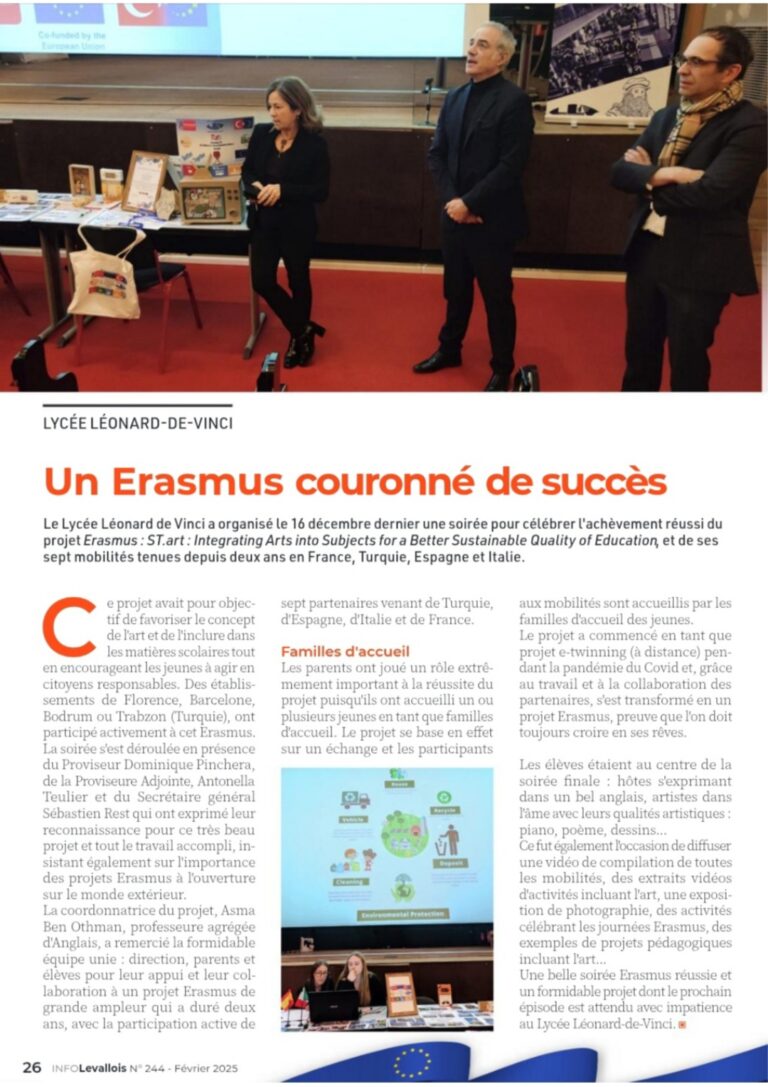 Léo en fête ! - Riche soirée Erasmus du 16 décembre - Lycée Léonard de ...